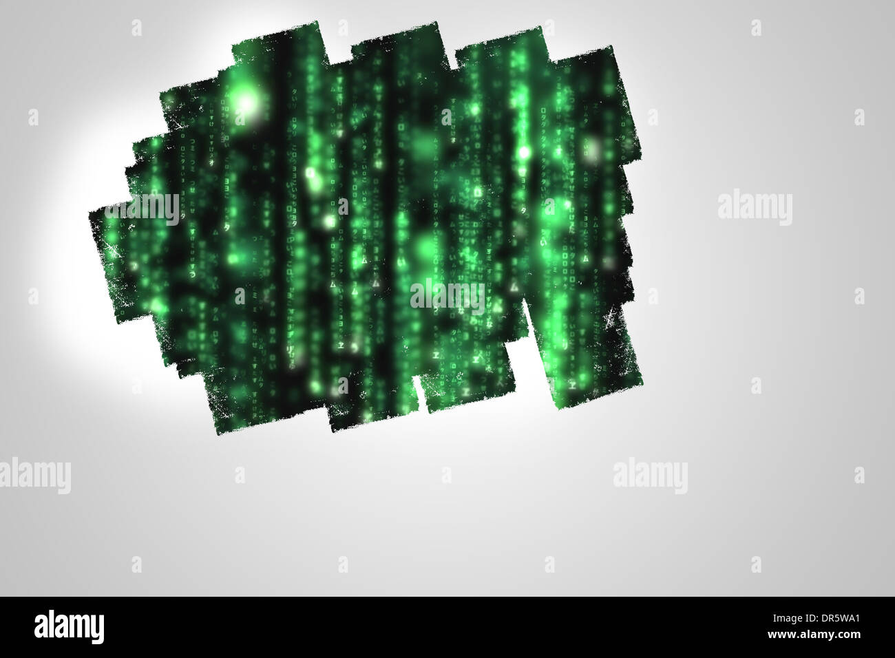Display on wall showing matrix Stock Photo - Alamy