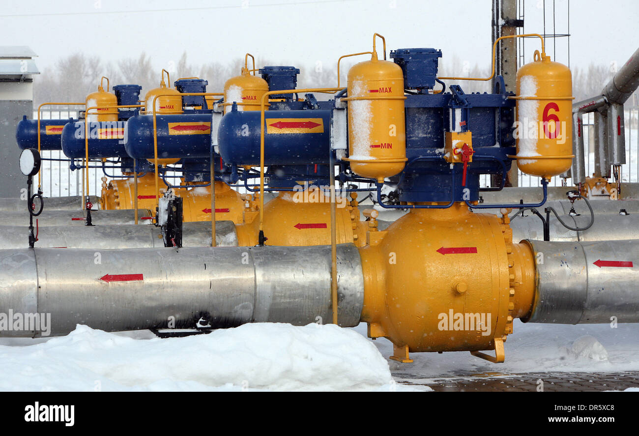 Jan 18, 2009 - Rostov, Russia - Platovo gas metering station of ...