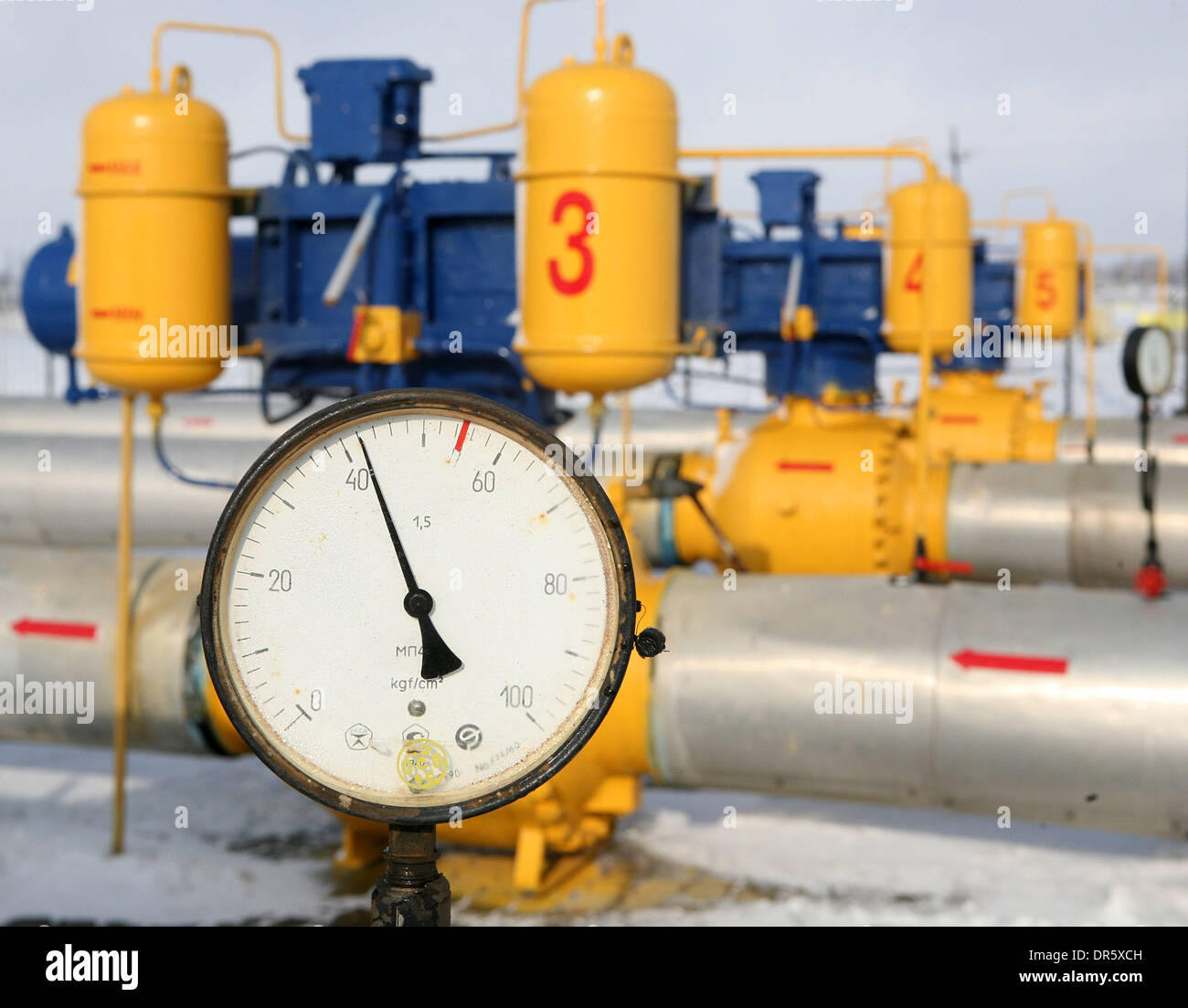 Jan 18, 2009 - Rostov, Russia - Platovo gas metering station of ...