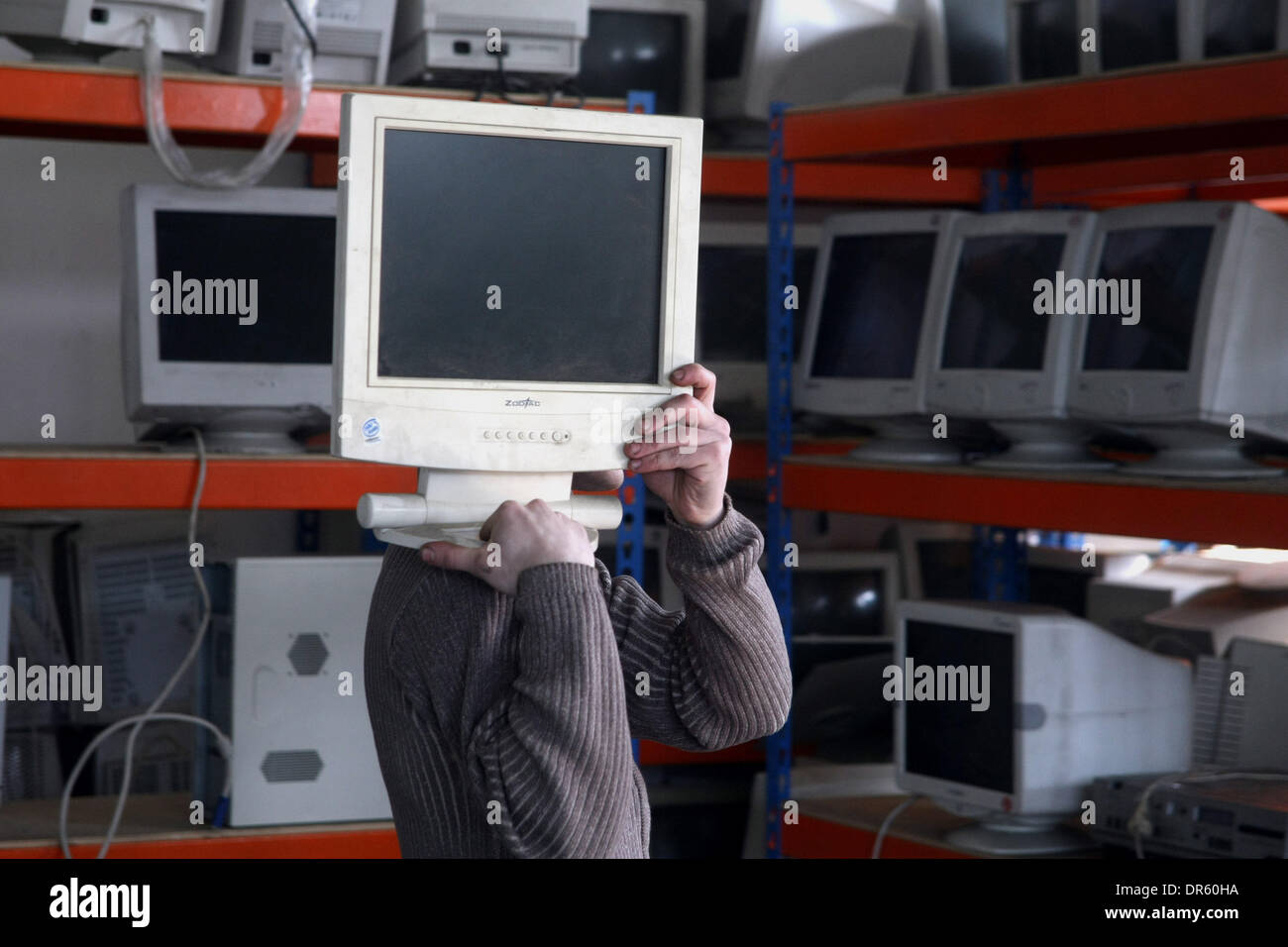 Apr 14, 2009 - St.-Petersburg, Russia - Recycling old computers in St ...