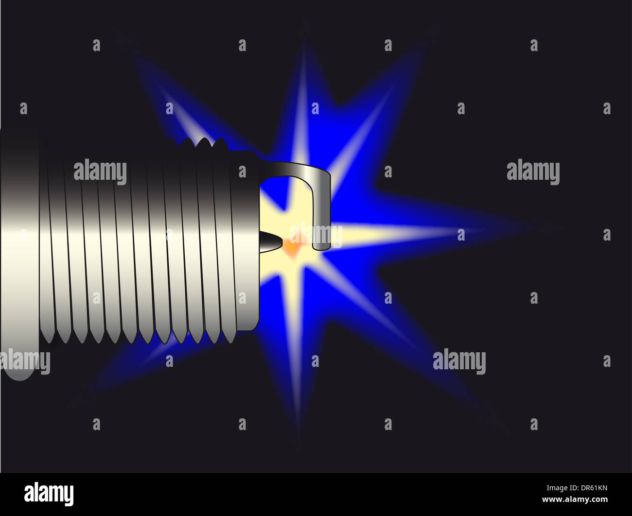 Spark plug drawing hi-res stock photography and images - Alamy