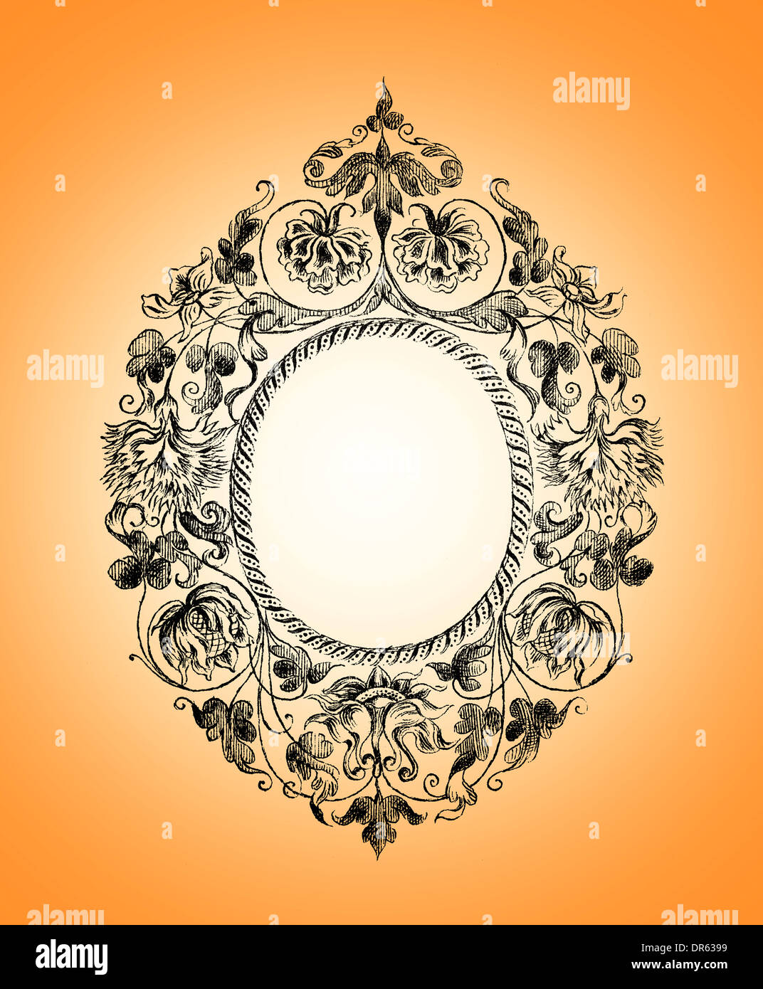 German Renaissance style, historical illustration from the 19th Century ...