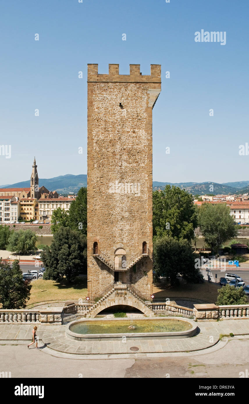Torre San Niccolo tower and gate, Florence, Tuscany, Italy Stock Photo ...