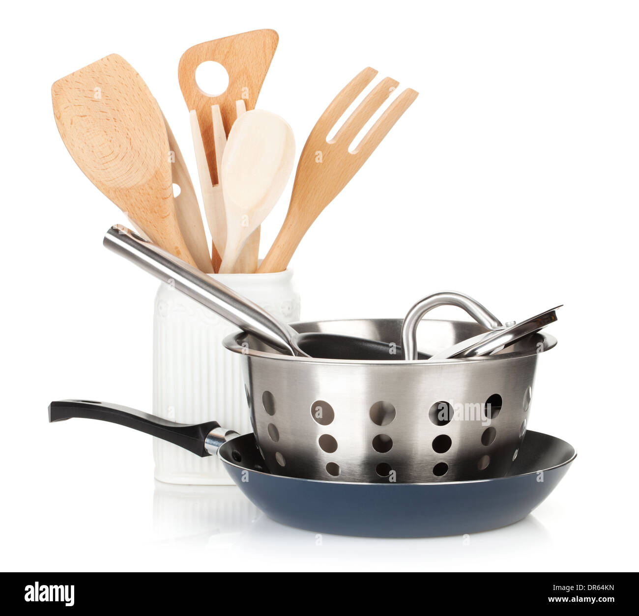 Cooking equipment. Isolated on white background Stock Photo - Alamy
