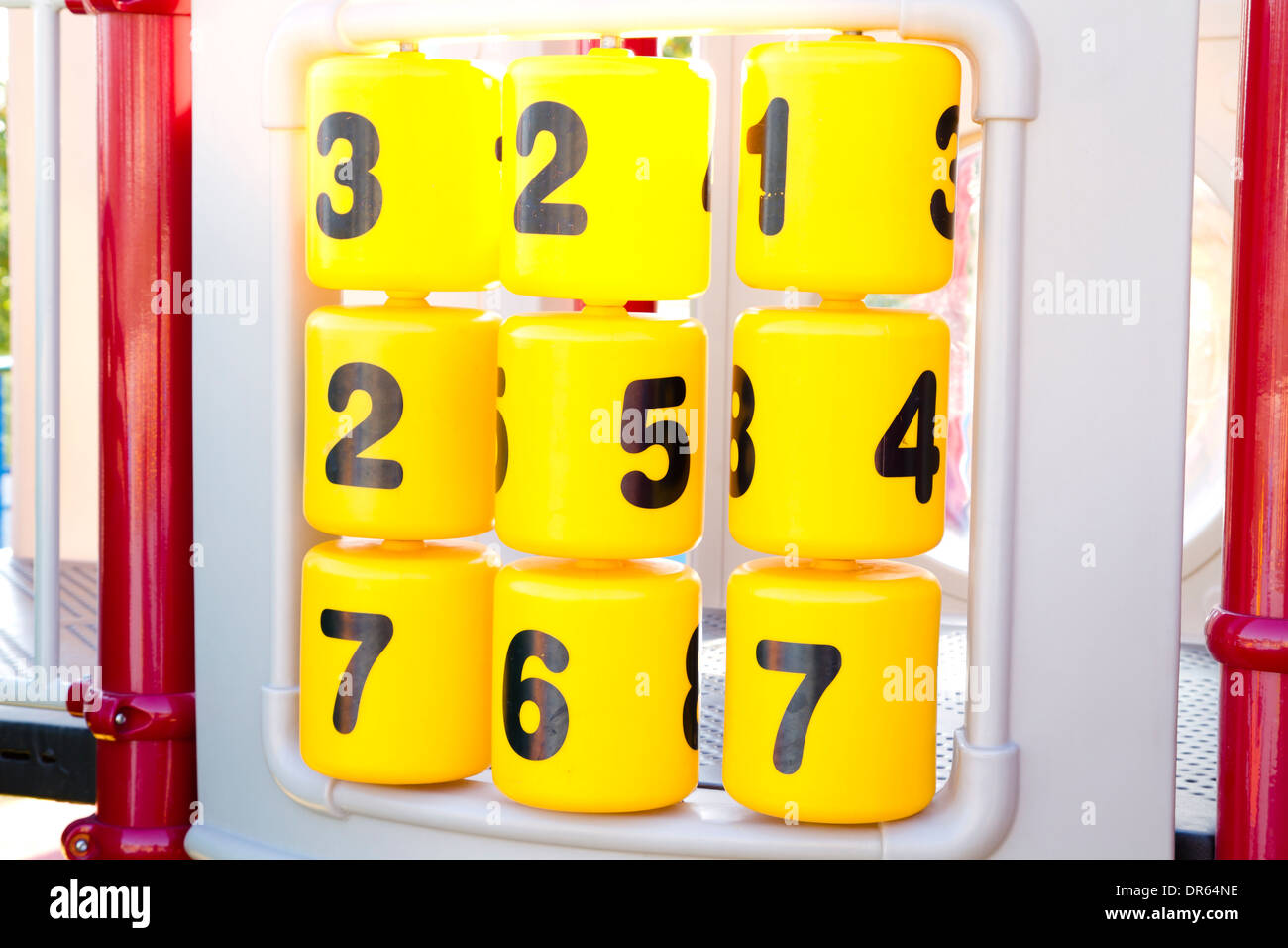 Amusement park, numbers toy Stock Photo - Alamy