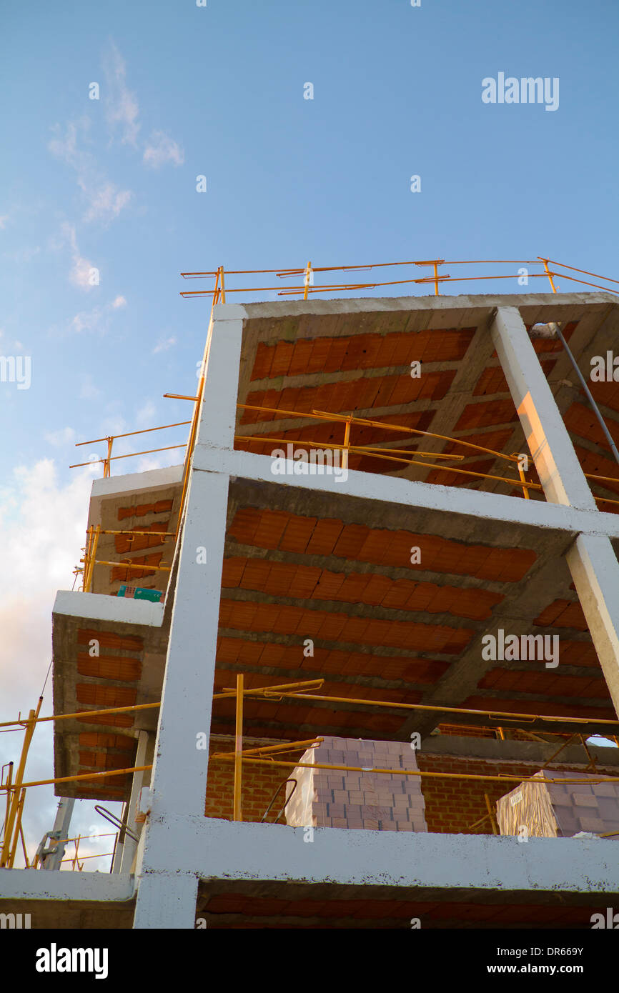 building under construction in perspective Stock Photo - Alamy
