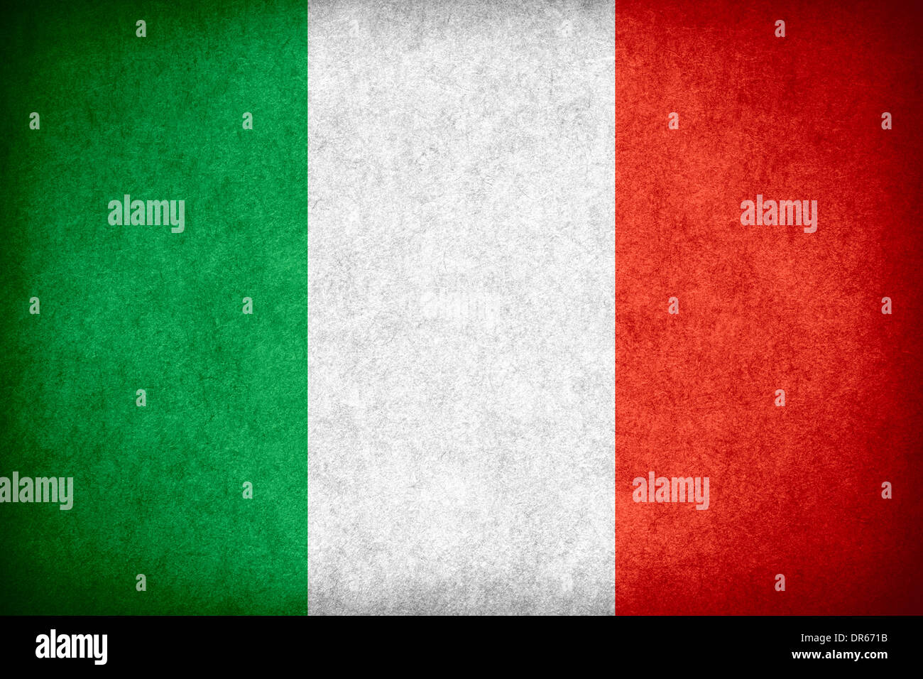 flag of Italy or Italian banner on paper rough pattern texture Stock ...