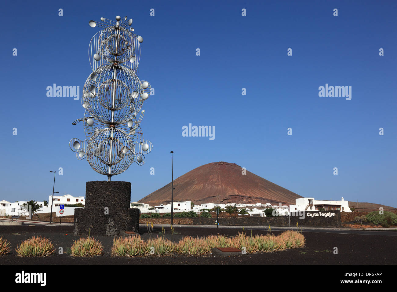 Whirligig Wind Chime by César Manrique at the roundabout in Tahiche ...