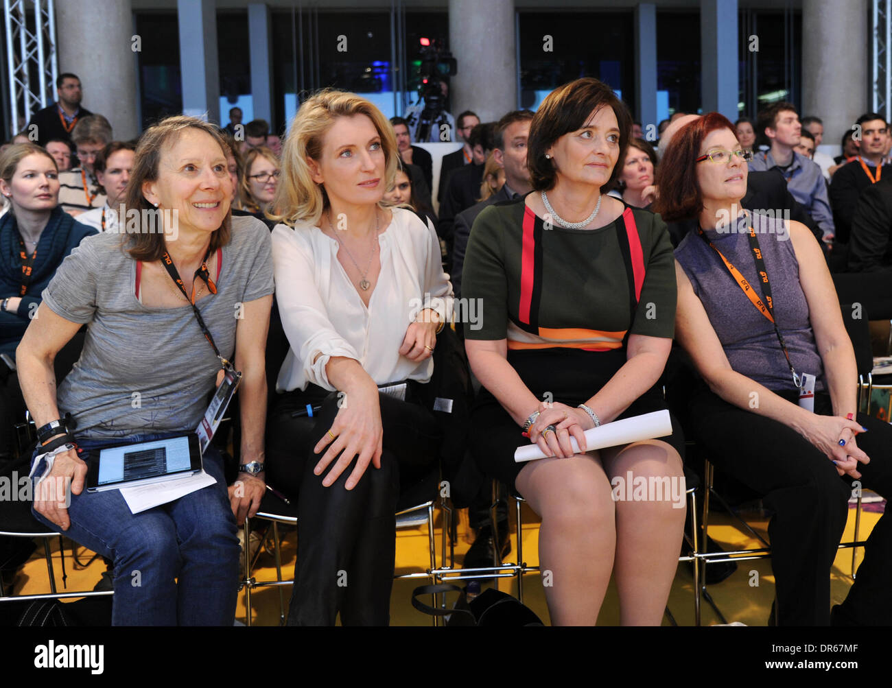 MUNICH/GERMANY - JANUARY 19: (l-r) Ester Dyson, Maria Furtwaengler ...
