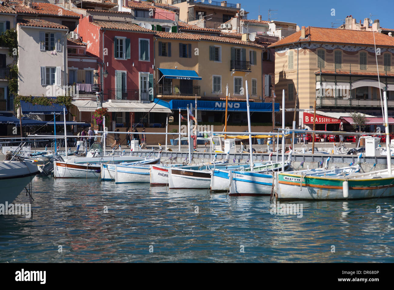 The harbour at Cassis Stock Photo - Alamy