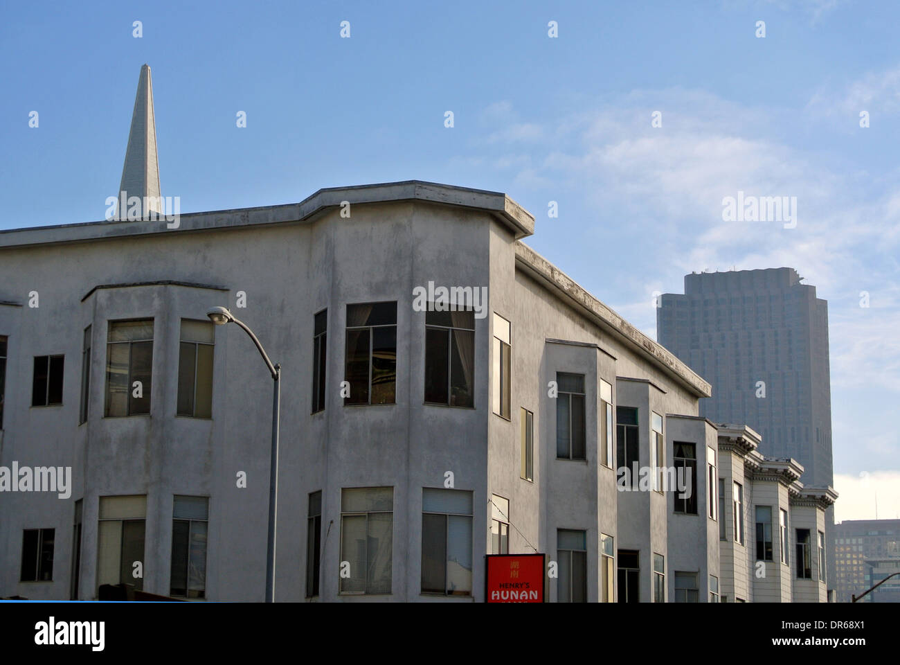 apartment buildings on Grant Street in the North Beach district of San ...