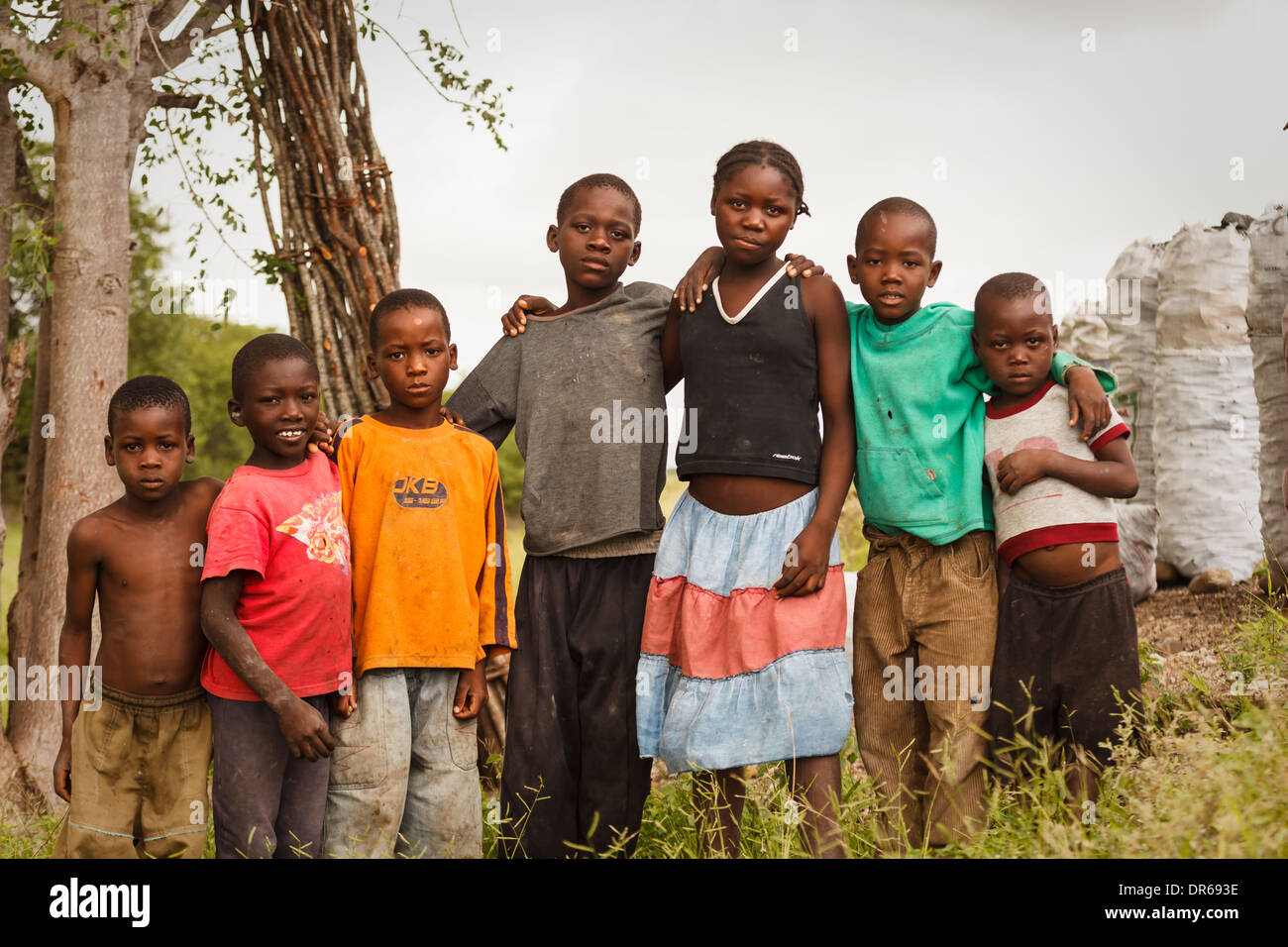 African Tribal Children Group High Resolution Stock Photography and ...
