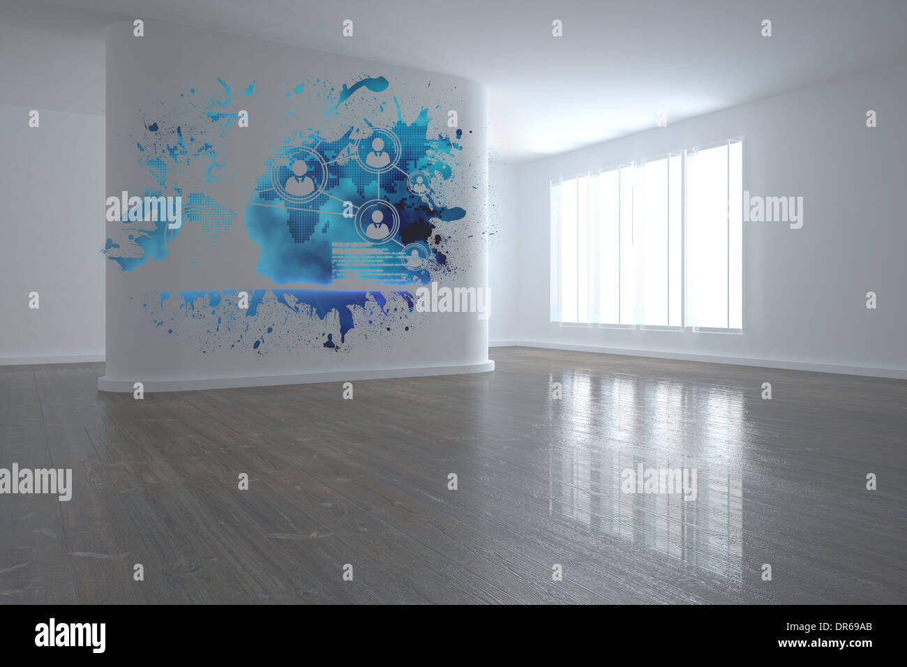 Splash showing global community Stock Photo - Alamy