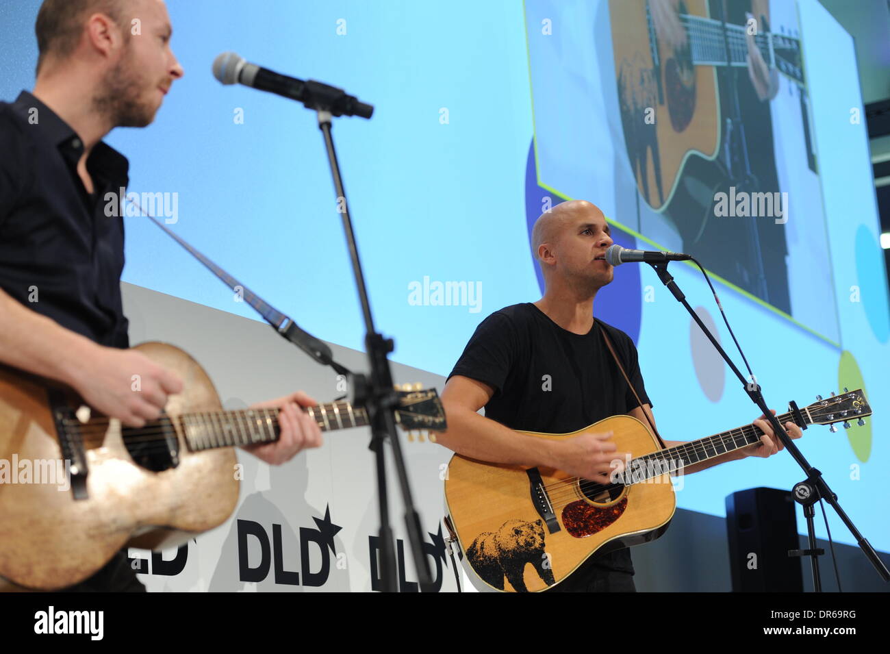 MUNICH/GERMANY - JANUARY 20: Belgian Singer Milow performs during the ...