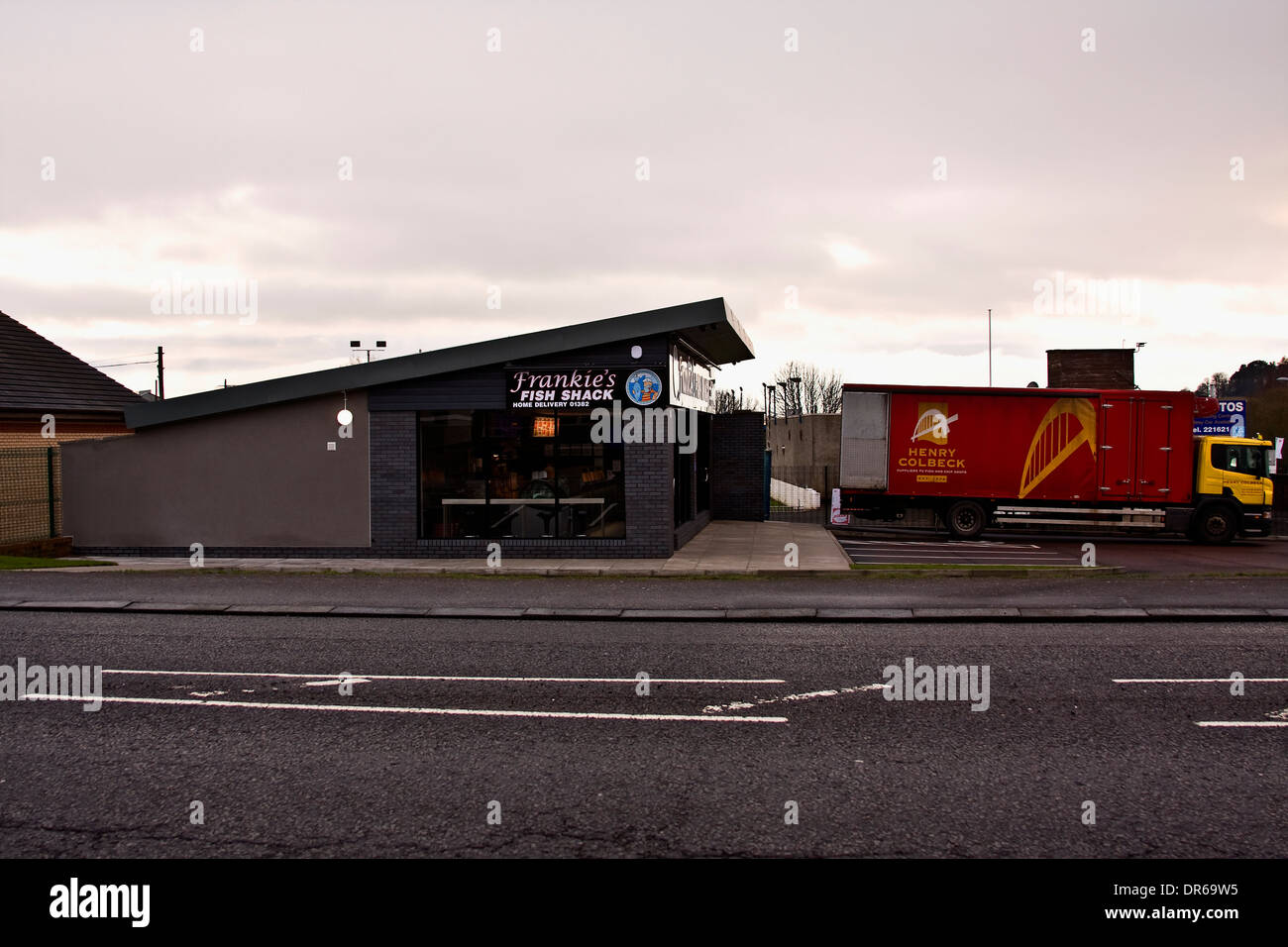 Henry Colbeck Goods truck delivering "fish and chips" to the local ...