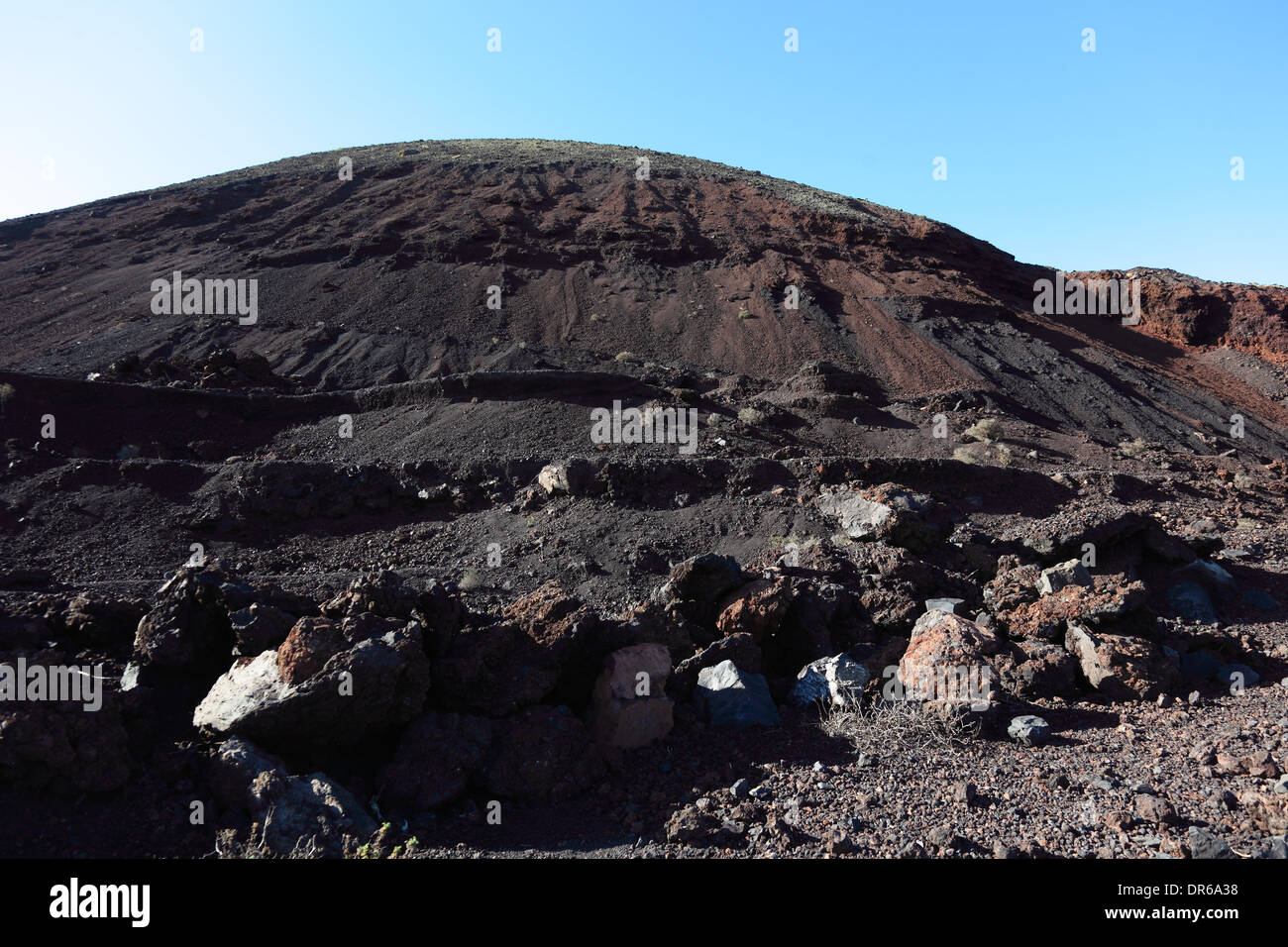 Montana Colorada, Parque Natural de los Vulcanes, landscape at Montano ...