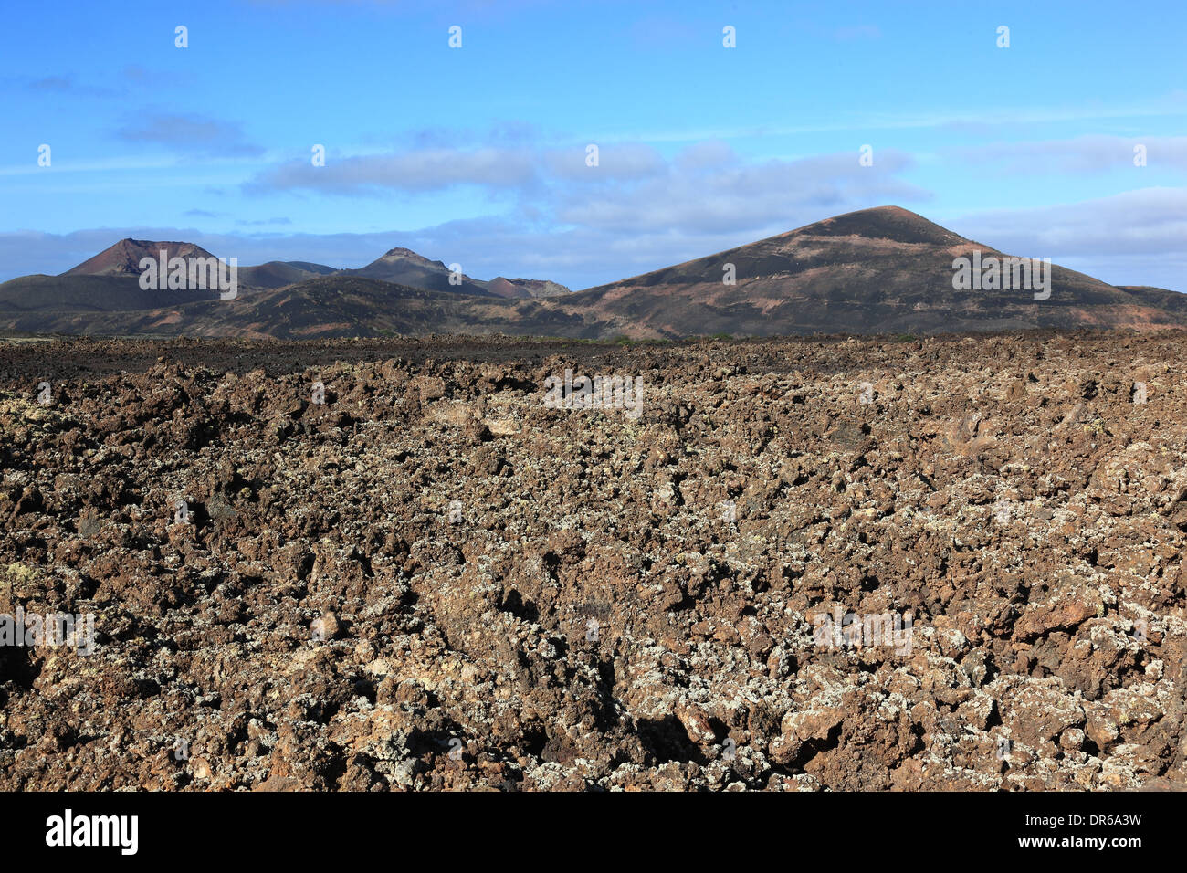 Montana Colorada, Parque Natural de los Vulcanes, landscape at Montano ...