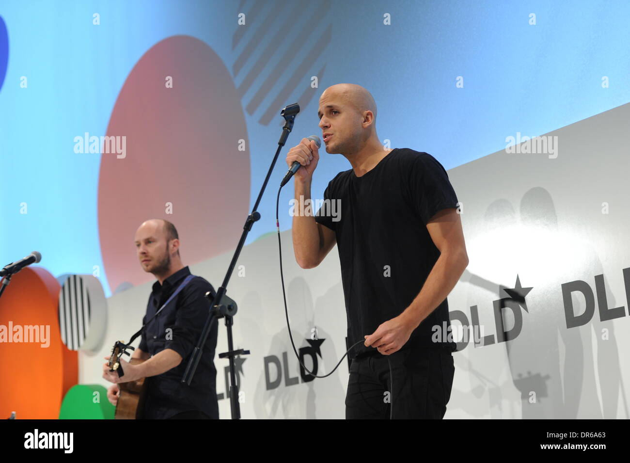 MUNICH/GERMANY - JANUARY 20: Belgian Singer Milow performs during the ...