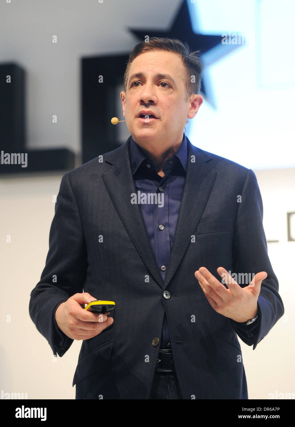 MUNICH/GERMANY - JANUARY 20: Michael Wolf (activate) gestures on the ...