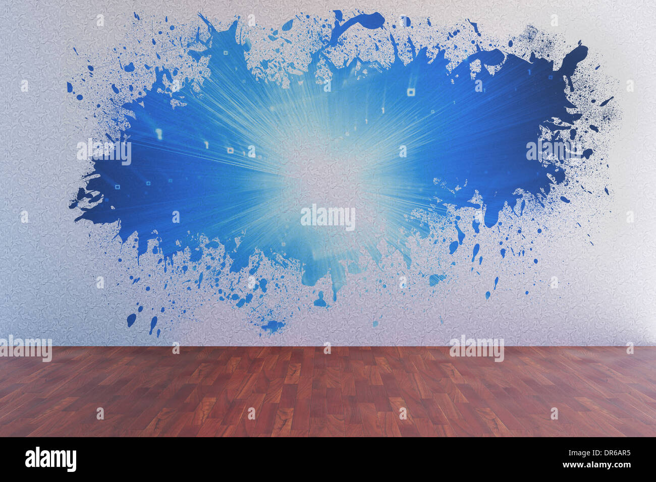 Splash showing blue light Stock Photo - Alamy