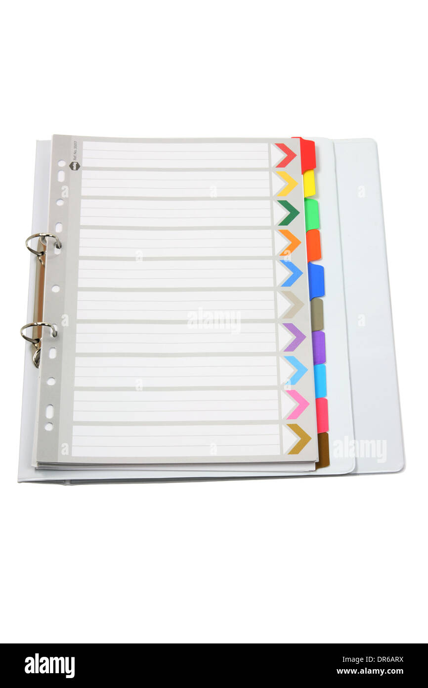 File with Labels Stock Photo - Alamy