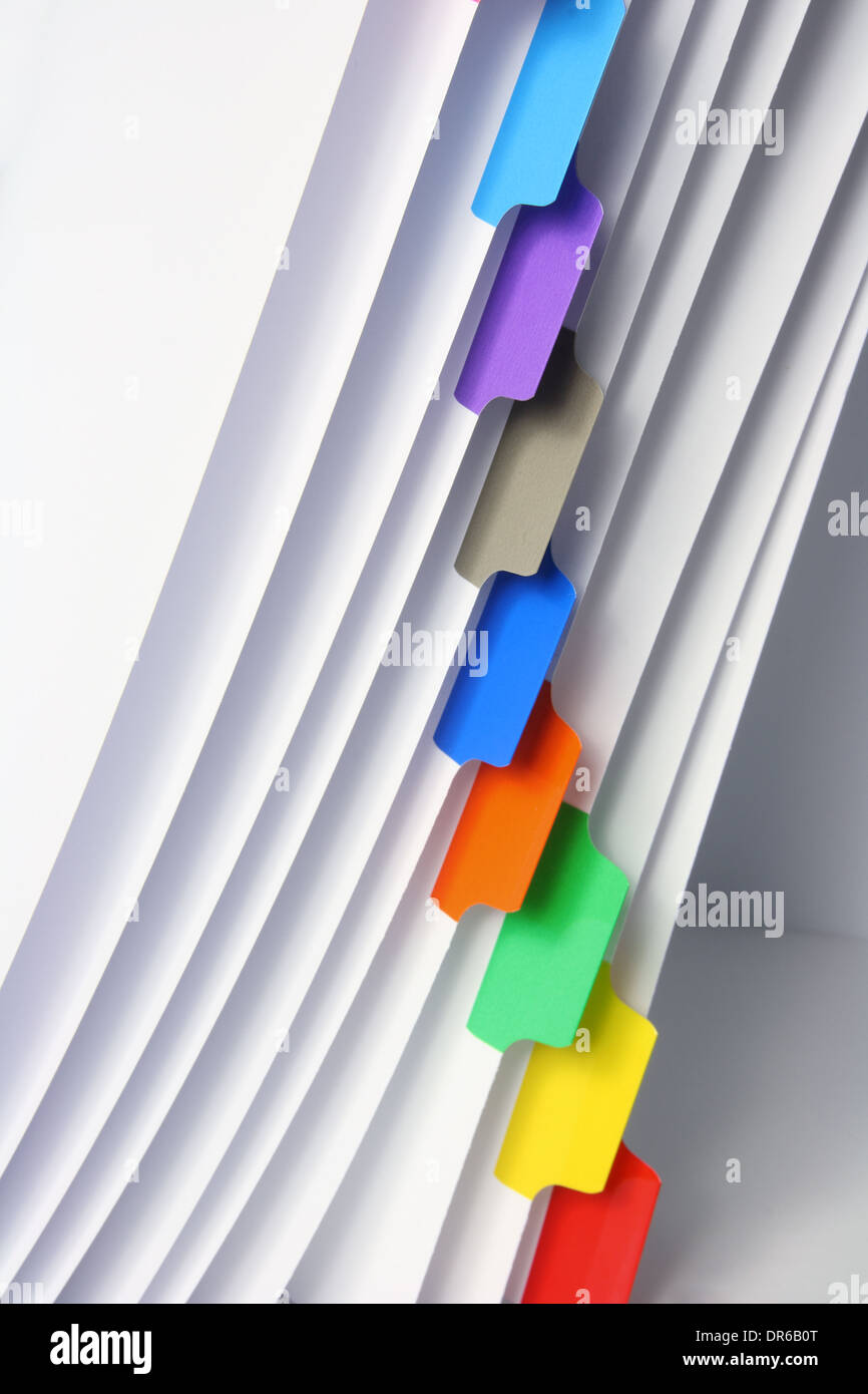 File with Labels Stock Photo - Alamy