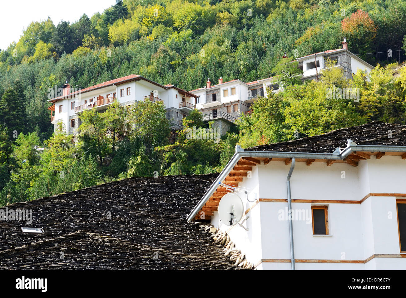 The houses in metsovo greek village hi-res stock photography and images ...
