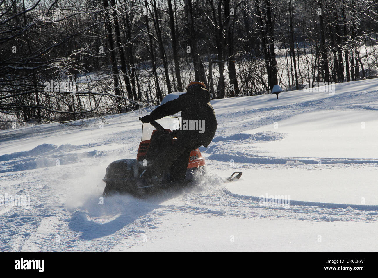 Vintage old snowmobile retro hi-res stock photography and images - Alamy