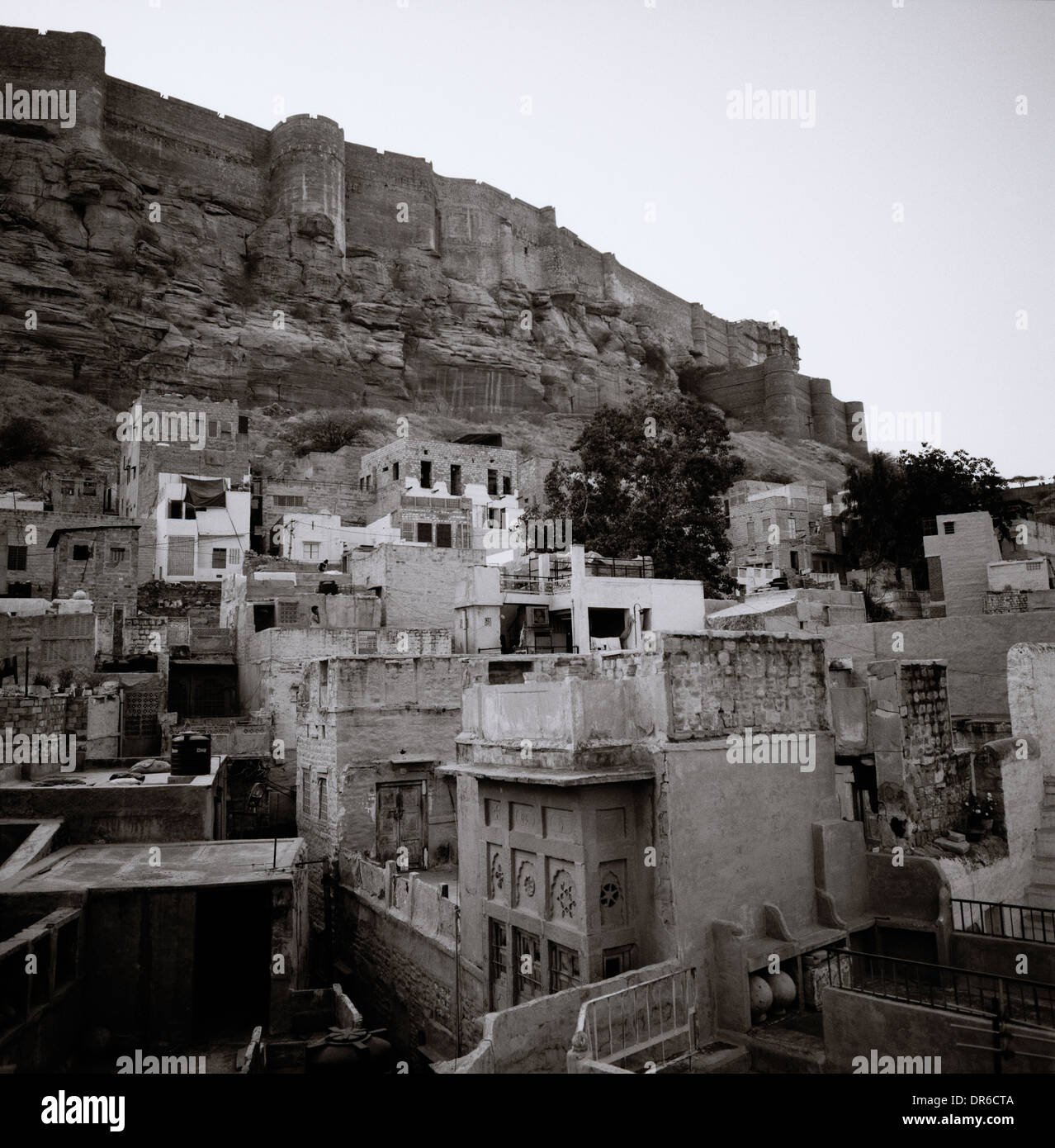 Brahmpuri Blue City and Meherangarh Fort in Jodhpur in Rajasthan in ...