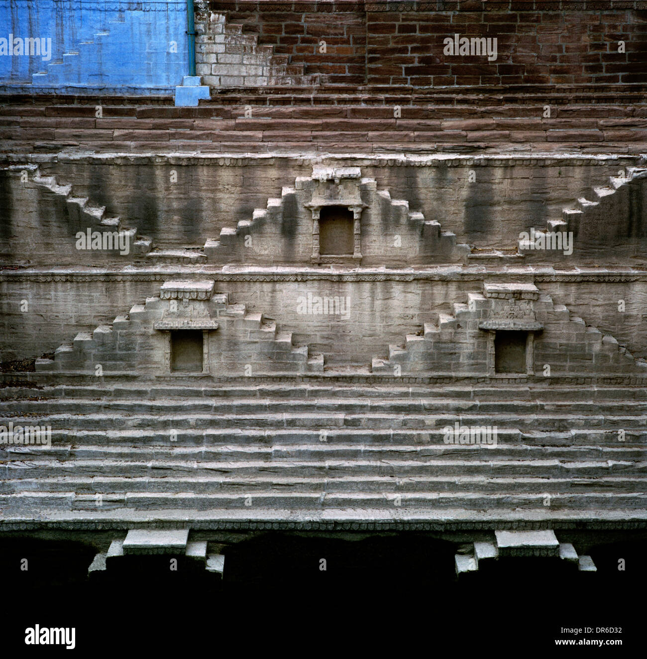 Ancient Step Well in Jodhpur in Rajasthan in India in South Asia ...