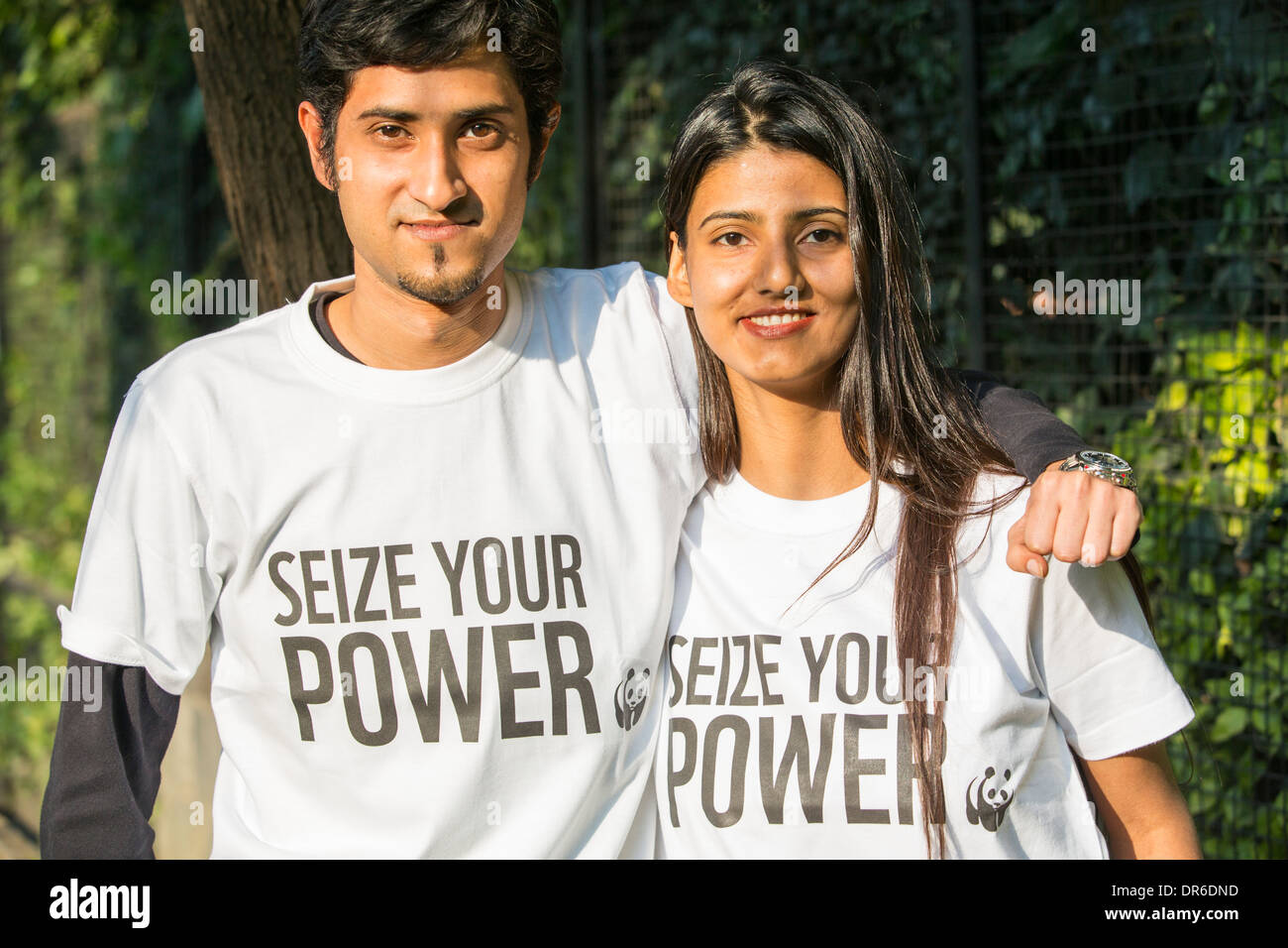 WWF India staff supporting the NGO's latest campaign about renewable ...