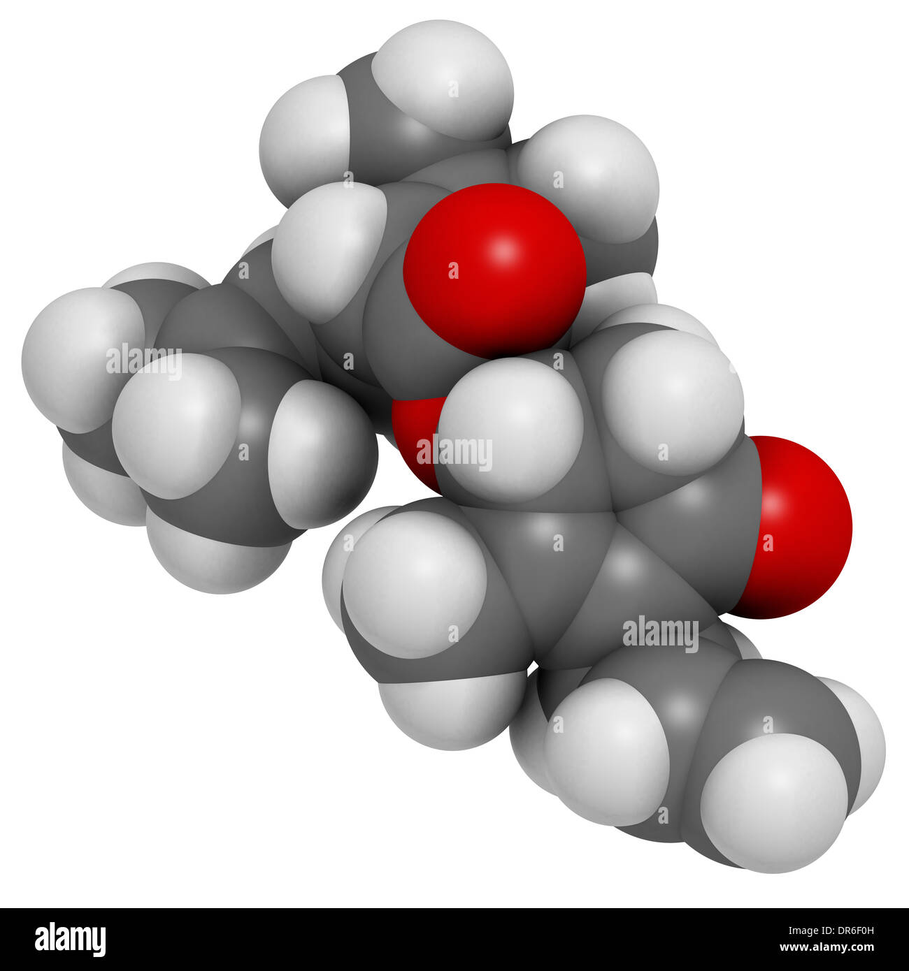 Allethrin pyrethroid insecticide molecule hi-res stock photography and ...