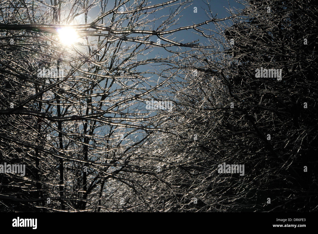 Sun shining through falling water hi-res stock photography and images ...