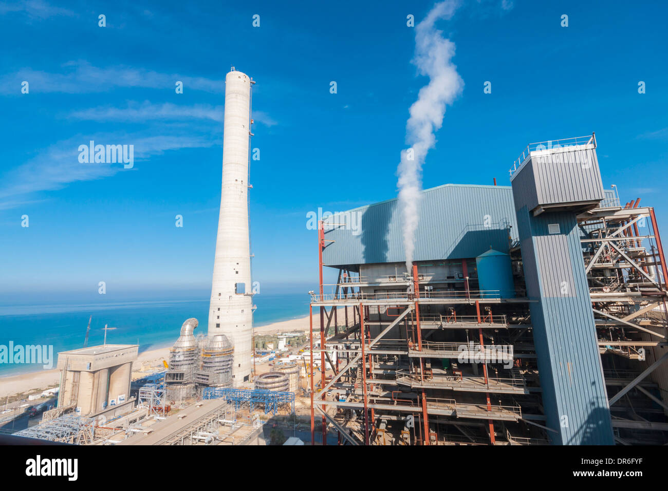 Israel. The Israel's Electric Company (IEC) Hadera power plant ...