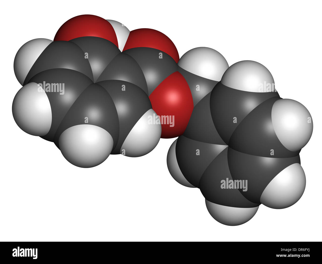Benzyl salicylate (benzyl 4-hydroxybenzoate) molecule. Used in ...