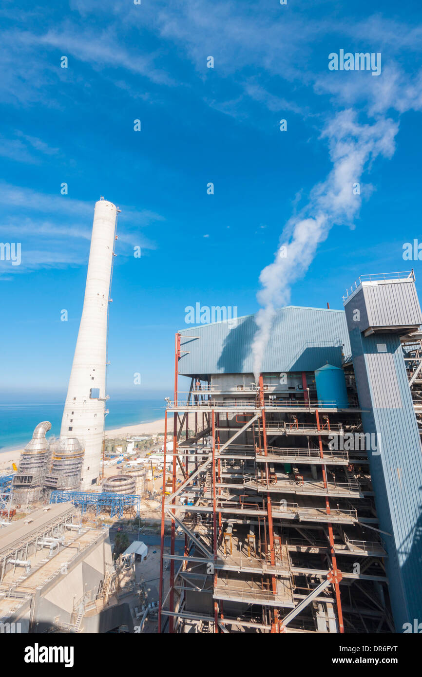 Israel. The Israel's Electric Company (IEC) Hadera power plant ...