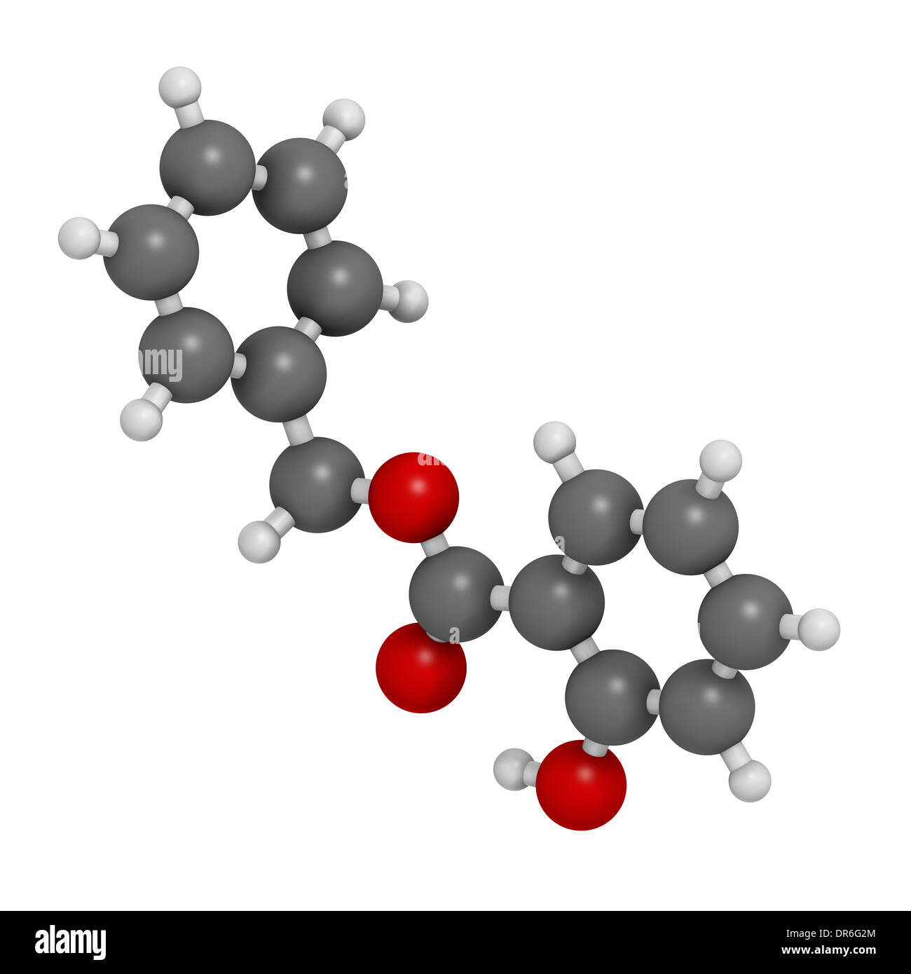 Benzyl salicylate (benzyl 4-hydroxybenzoate) molecule. Used in ...