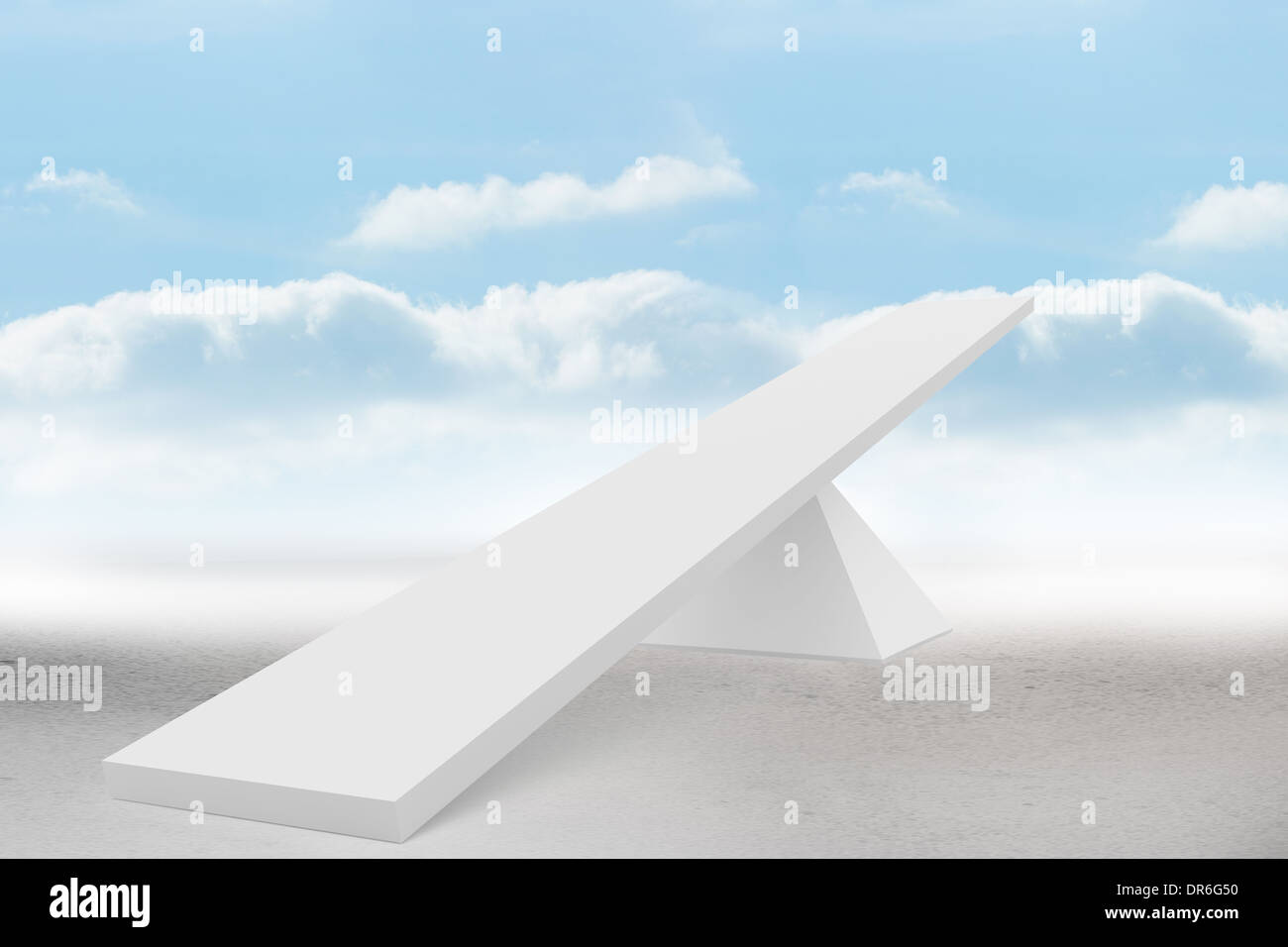White scales in front of clouds Stock Photo - Alamy