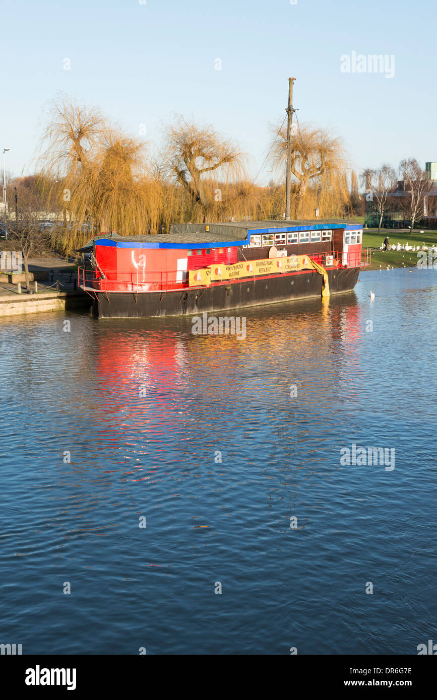 A floating chinese restaurant on the River Nene Peterborough ...