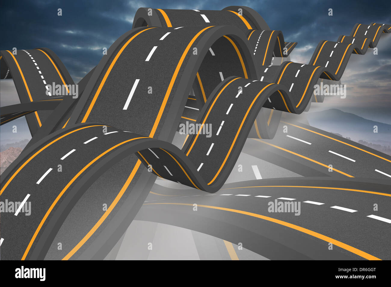 Bumpy roads hi-res stock photography and images - Alamy