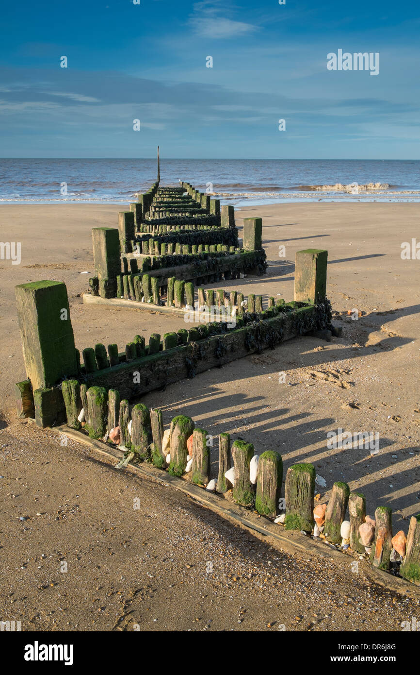 Groynes at hunstanton hi-res stock photography and images - Alamy