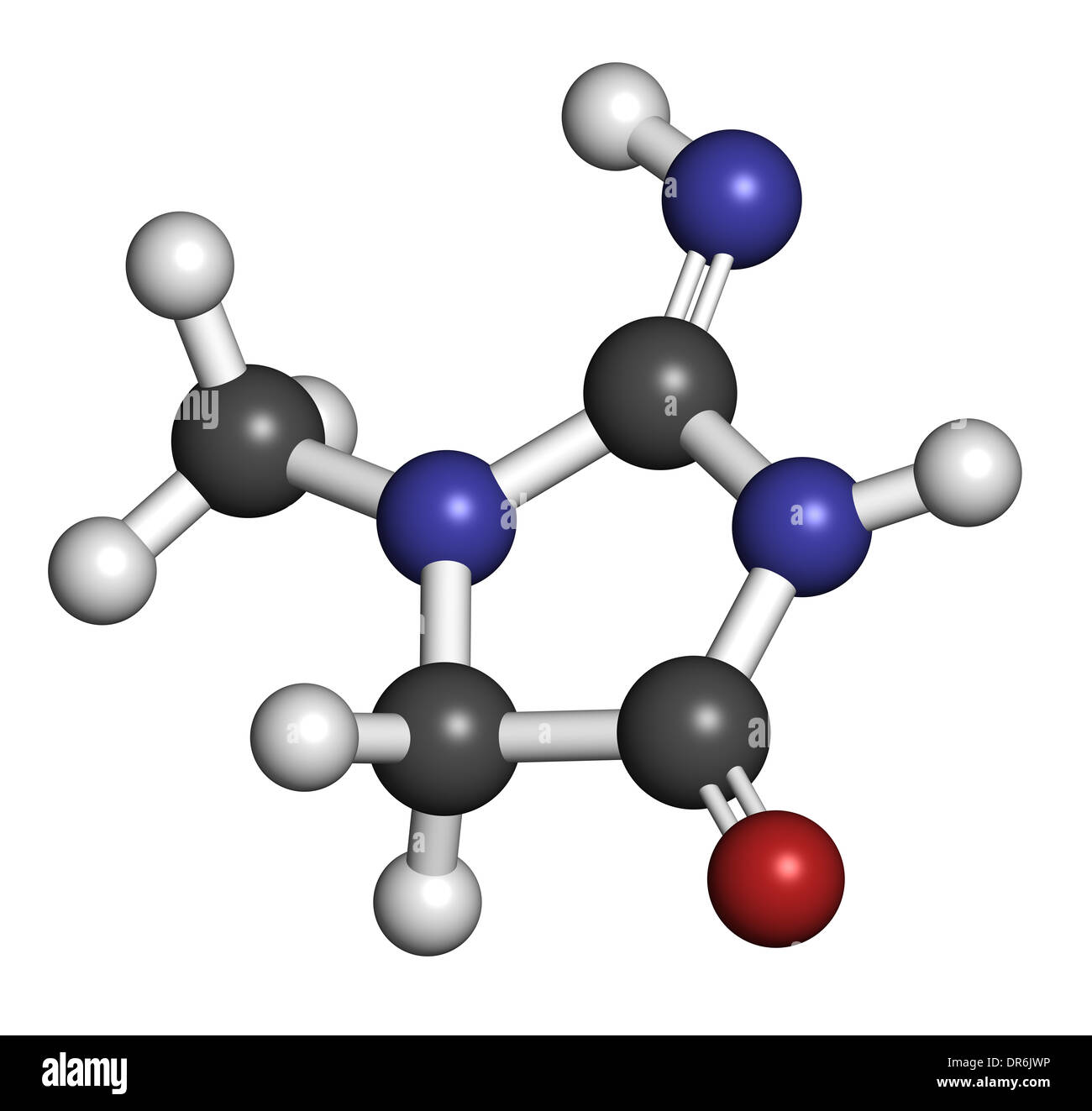 Creatinine molecule. Creatine breakdown product. Creatinine clearance ...