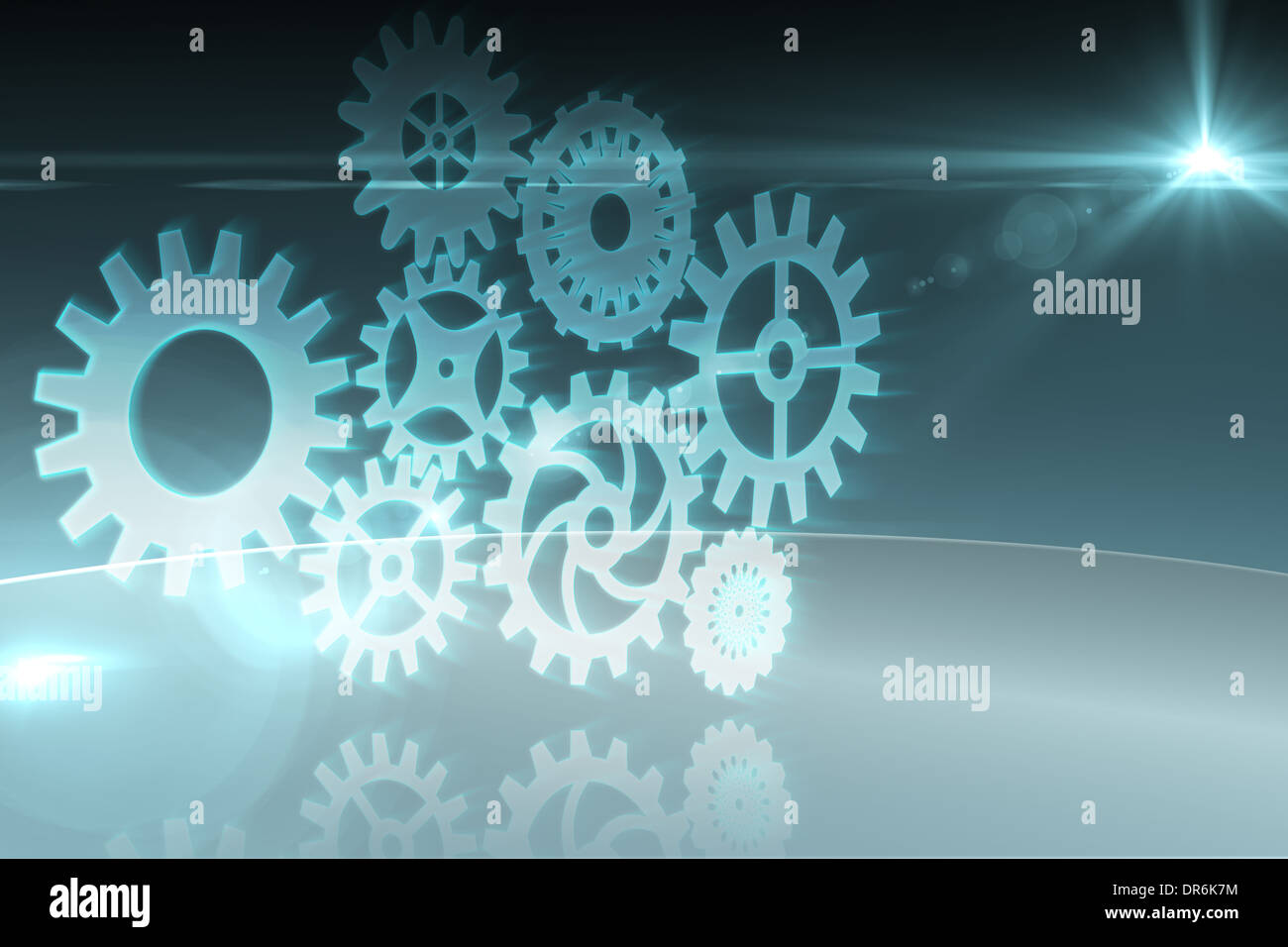 Cogs and wheels graphic Stock Photo - Alamy