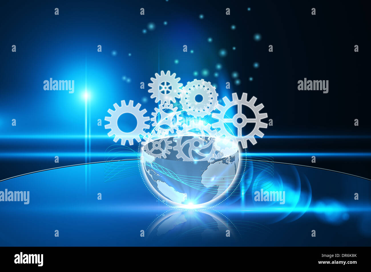 Earth Map Cogs High Resolution Stock Photography and Images - Alamy