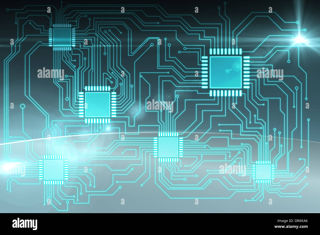 Circuit board graphic Stock Photo - Alamy
