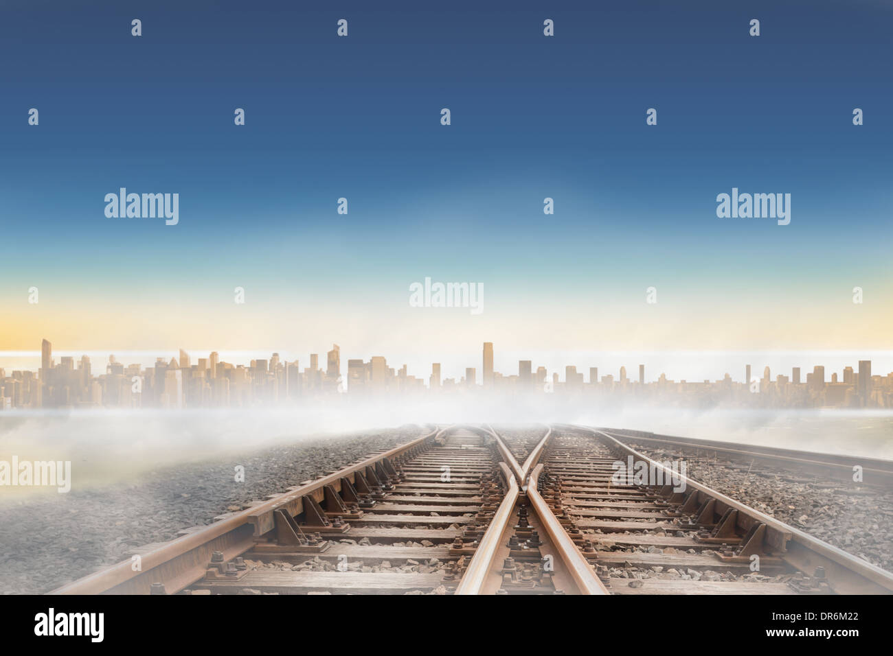 Train Tracks Into The Horizon High Resolution Stock Photography and ...