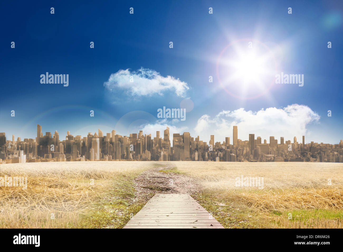 Cityscape at horizon hi-res stock photography and images - Alamy