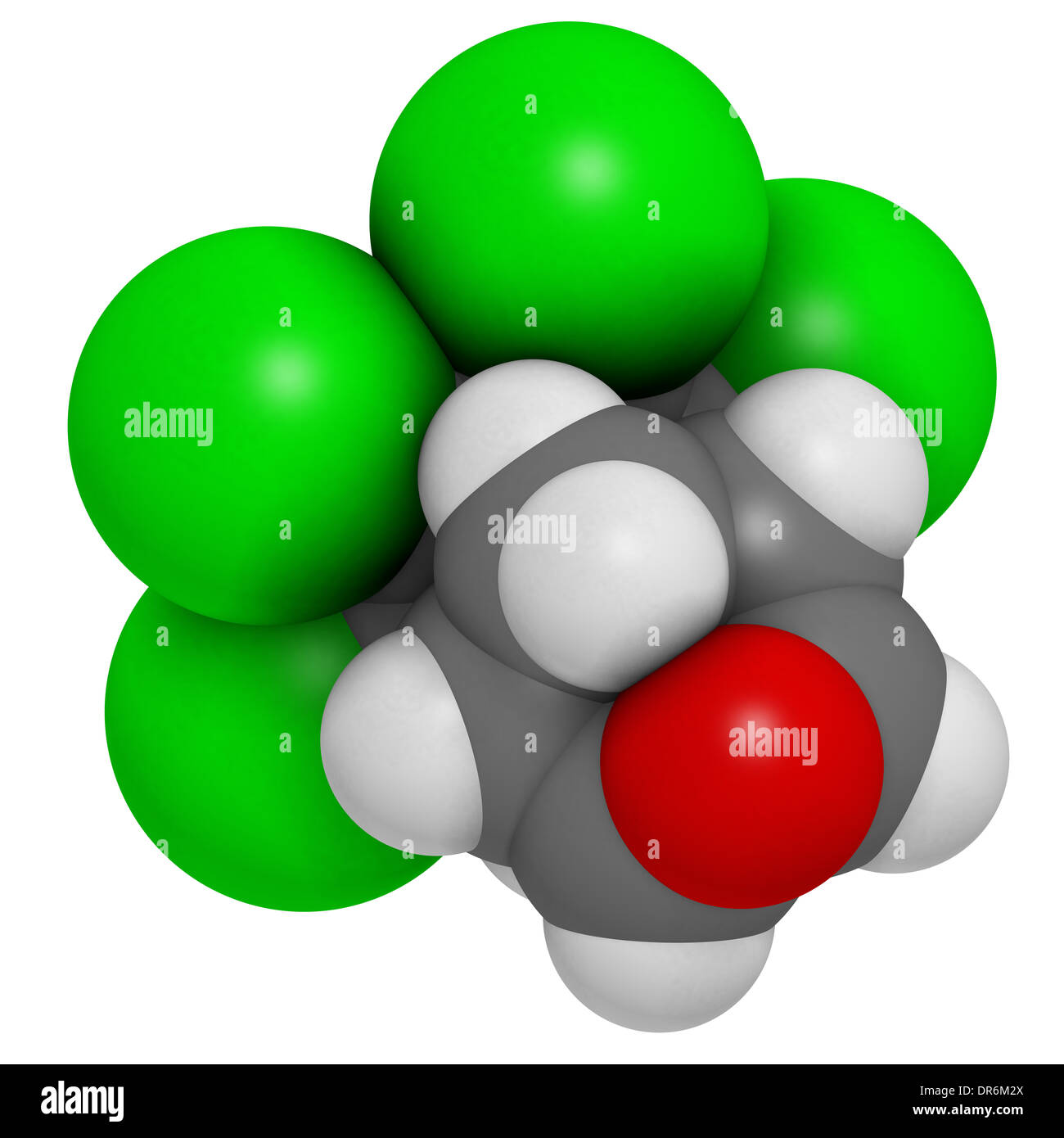 Dieldrin pesticide molecule. Insecticide that persists for very long ...