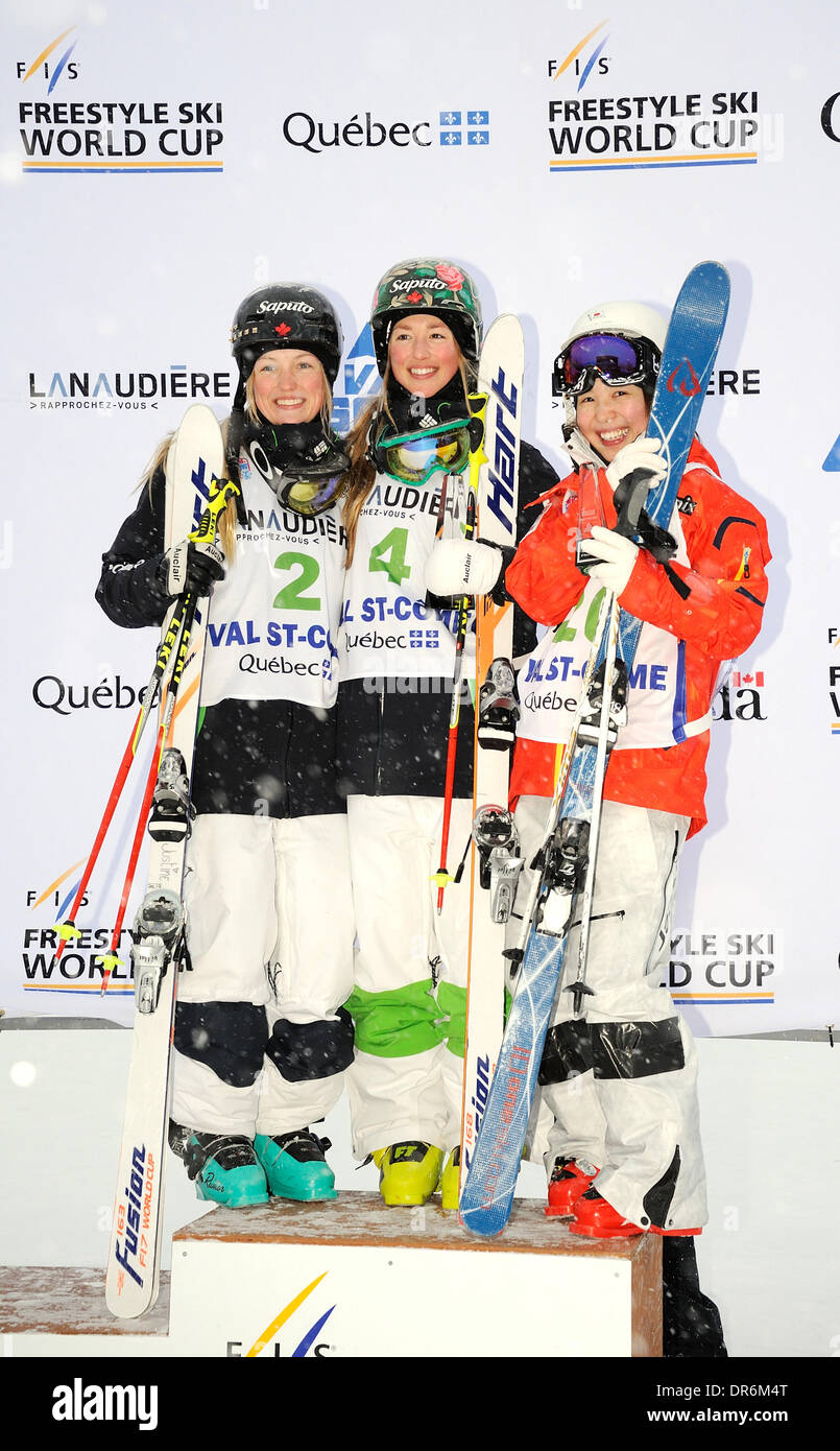 Val-St-Come, Quebec, Canada. 19th Jan, 2014. (L-R) Justine Dufour ...
