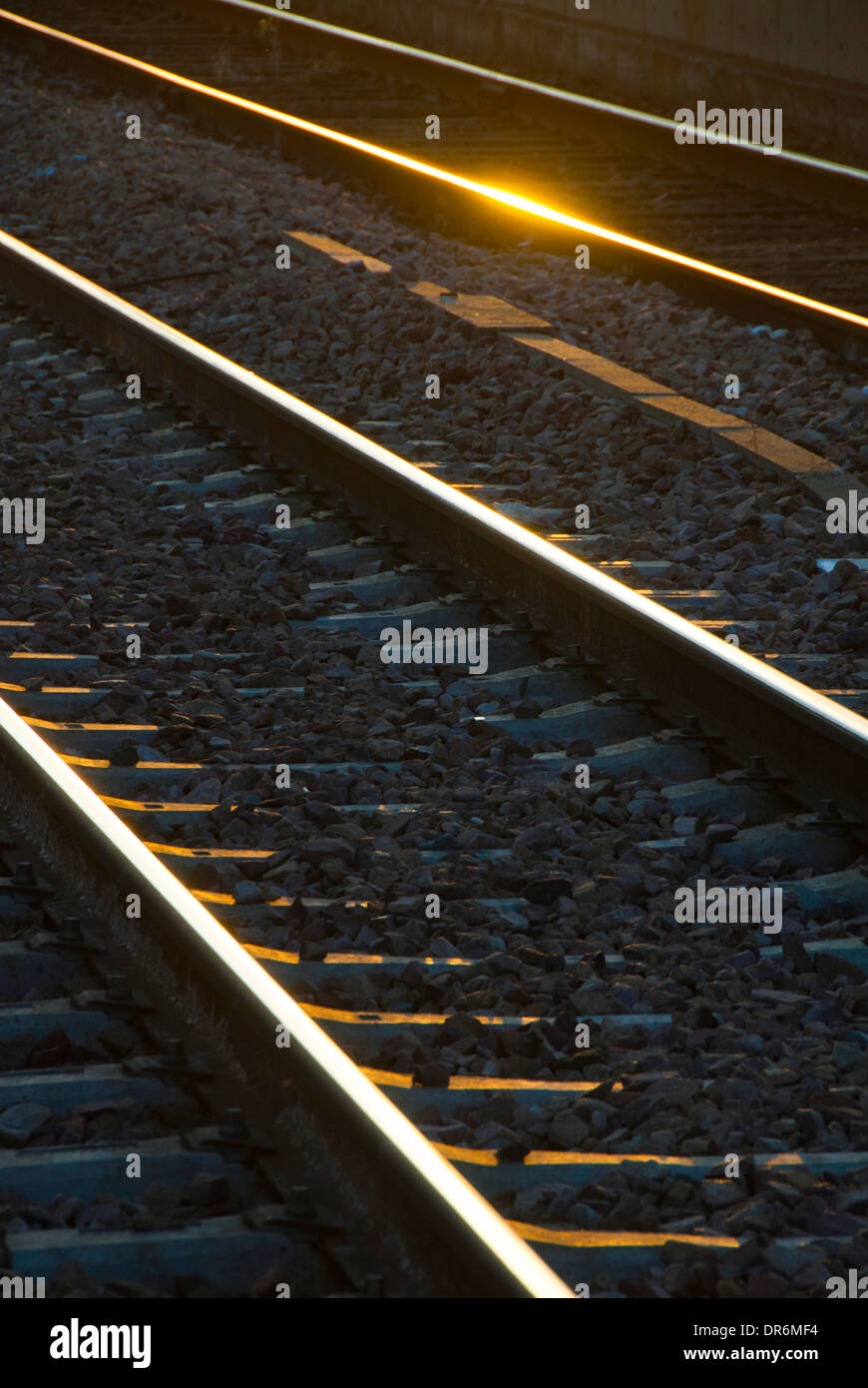 Sunlight on tracks hi-res stock photography and images - Alamy